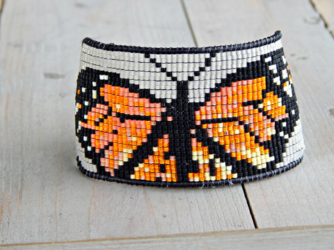 Bead Loom Woven Monarch Butterfly Loom – Tower Creations